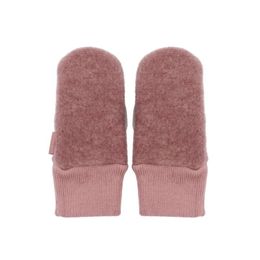 MaxiMo Damen MaxiMo F&auml;ustlinge Wollfleece, Strickb&uuml;ndchen, temperaturregulierend, schnell trocknend rosa