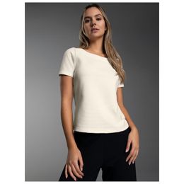 TRIGEMA Damen Sweatshirt &raquo;TRIGEMA Shirt mit kurzen &Auml;rmeln mit Kristallsteinen&laquo; beige M