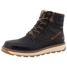 Mustang Shoes Herren Winterstiefelette &raquo;Elio&laquo; Schn&uuml;rstiefel, Winterstiefel mit Warmfutter schwarz 44