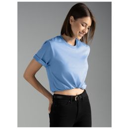 TRIGEMA Damen T-Shirt &raquo;TRIGEMA T-Shirt DELUXE Baumwolle&laquo; 1 Stk. blau M