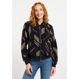 Ragwear Damen Fleecejacke &raquo;CAIRRO PRINT&laquo; schwarz M