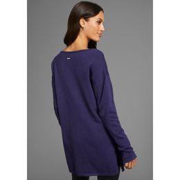 Laura Scott Damen Longpullover mit Schleifendetail in Cold-Shoulder-Optik lila 46