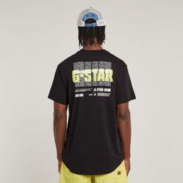 G-Star Raw G-Star Herren G-STAR T-Shirt &raquo;Lash Back&laquo; mit R&uuml;ckenprint schwarz M
