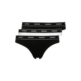Hugo Underwear Damen HUGO Underwear String &raquo;TRIPLET THONG STRIPE&laquo; 3 Stk. mit HUGO Logo-Elastikbund bunt S, 3 Stk.