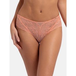 Dorina Damen Hipster &raquo;Lorelei&laquo; Mit schimmerndem Netz- und Spitzenbesatz rot S