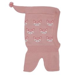 MaxiMo Jungen MaxiMo Schlupfm&uuml;tze Baumwolle, doppelt gestrickt, Ausgen&auml;htes Halsteil, kurzer Zipfel rosa
