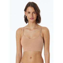 Schiesser Damen Bustier &raquo;Casual Seamless&laquo; ohne st&ouml;rende Seitenn&auml;hte, herausnehmbare Pads, elastisch rosa M, N-Gr