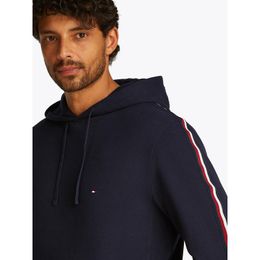 Tommy Hilfiger Herren Hoodie &raquo;GLOBAL STRIPE HOODY&laquo;, mit Streifen in Tommy farbe auf dem &Auml;rmel blau S