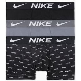 Nike Underwear Herren NIKE Underwear Trunk &raquo;TRUNK 3PK&laquo; Packung, 3er, 3 Stk. mit Logo-Elastikbund grau M/48, 3 Stk.