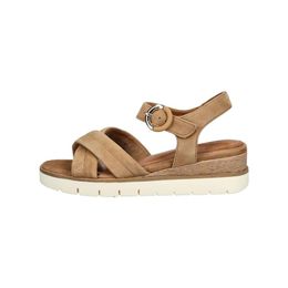 Tamaris Damen Riemchensandale &raquo; Sandalen Veloursleder&laquo; braun 41