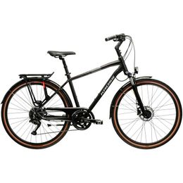 Trekkingrad &raquo;KROSS Trekkingrad 28" Trans 5.0 ULT.RA schwarz 18 G&auml;nge&laquo; 18 Gang Shimano CUES U3020 Schaltwerk Kettenschaltung Trekkingrad