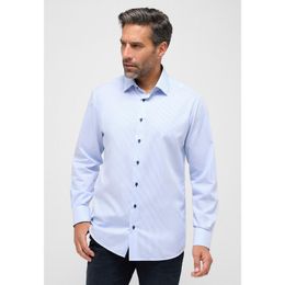 Eterna Herren Langarmhemd &raquo;MODERN FIT&laquo; NON IRON (b&uuml;gelfrei) blau 43, Normalgr&ouml;&szlig;en