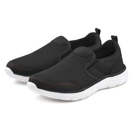 AUTHENTIC LE JOGGER Herren AUTHENTIC LE JOGGER Sneaker &raquo;Slipper, Halbschuhe, Freizeitschuhe, Turnschuh&laquo; zum Reinschl&uuml;pfen Unisex VEGAN schwarz 42