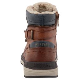 Mustang Shoes Jungen Winterboots &raquo;Donato&laquo; Schn&uuml;rboots, Outdoorboots mit TEX-Membrane braun 36