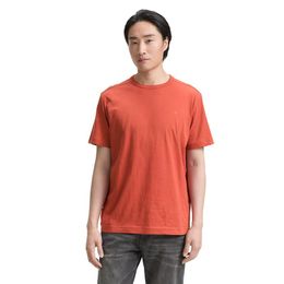 Tom Tailor Herren Tom Tailor T-Shirt mit Logo Stickerei rot XL