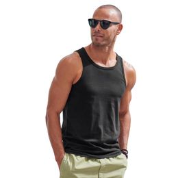 John Devin Herren Tanktop Packung, 2 Stk. in sch&ouml;ner Melange-Optik schwarz-wei&szlig; XL (56/58)