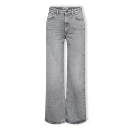 Kids Only M&auml;dchen KIDS Only High-waist-Jeans &raquo;KOGJUICY HW WIDE LEG REA707 DNM NOOS&laquo; blau 128, N-Gr