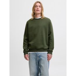 Jack & Jones Jack & Jones Herren Sweatshirt &raquo;JJEBRADLEY mit Rippb&uuml;ndchen f&uuml;r Alltag und Freizeit&laquo;, Materialmix, relaxed fit bunt XS