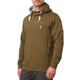 INDICODE Herren Kapuzensweatshirt &raquo;INAix&laquo; gr&uuml;n S