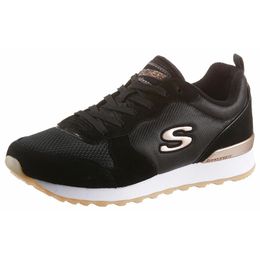 Skechers Damen Sneaker &raquo;OG 85 - GOLDN GURL&laquo; Schn&uuml;rschuh, Original-Retro-Jogginschuh mit Air-Cooled Memory Foam schwarz 41
