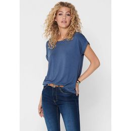 Only Damen Only T-Shirt &raquo;ONLMOSTER &ndash; Kurzarmshirt mit Aufschlag und klassischem Look&laquo; unifarben, casual, regular fit, Viskosemischung, Rundhals XL