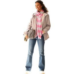 Heine Damen Freizeitjacke mit Kapuze sesam Gr&ouml;&szlig;e 46
