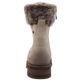 Mustang Shoes Damen Winterstiefelette &raquo;Darleen&laquo; Winterboots mit Fellimitatkragen beige 42