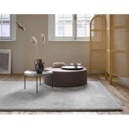 Esprit Hochflor-Teppich &raquo;Relaxx ESP-4150&laquo; rechteckig 25 mm H&ouml;he Wohnzimmer, sehr gro&szlig;e Farbauswahl, weicher dichter Hochflor grau Kunstfaser