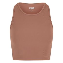 Urban Classics Ladies Sports Top Rib ' ' Damen Gr&ouml;&szlig;e XS hellbraun