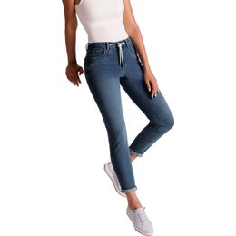 CREATION L PREMIUM Damen 5-Pocket-Jeans mit weichem Griff blue-bleached Gr&ouml;&szlig;e 46