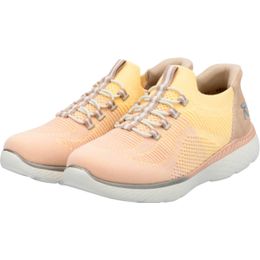 Rieker Damen Slipper mit trittd&auml;mpfender Sohle hellros&eacute; Gr&ouml;&szlig;e 42