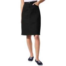 CR&Eacute;ATION L Damen Jeansrock in 5-Pocket-Form black-denim Gr&ouml;&szlig;e 38