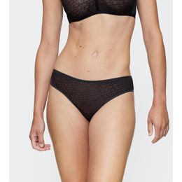 Triumph Damen Tai-Slip &raquo;Signature Sheer&laquo; Jacquard-Spitze, elastischer Bund schwarz 40