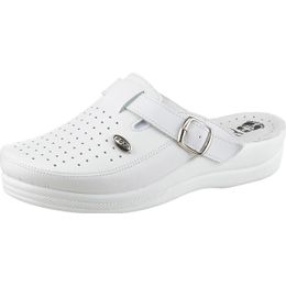 CR&Eacute;ATION L Damen Clog mit Perforierung wei&szlig; Gr&ouml;&szlig;e 38