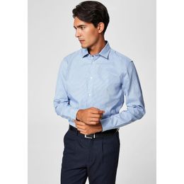 Selected Herren Selected Langarmhemd &raquo;SLHSLIMNEW-MARK SHIRT LS NOOS&laquo; blau XS, N-Gr