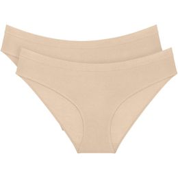 Triumph Damen Midislip &raquo;Sense of Modal&laquo; 2er Pack, softes Modal, klassischer Stil, bequeme Passform, nahtloser Look beige XS