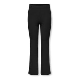 Kids Only M&auml;dchen KIDS Only Leggings &raquo;KOGFEVER RIB FLARED PANTS CP JRS NOOS&laquo; schwarz 164, N-Gr