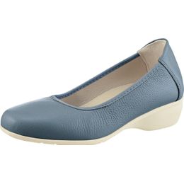 Damen Ballerina mit Keilabsatz bleu Gr&ouml;&szlig;e 41