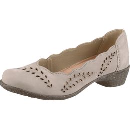Damen Pumps , dekorativ perforiert beige Gr&ouml;&szlig;e 41