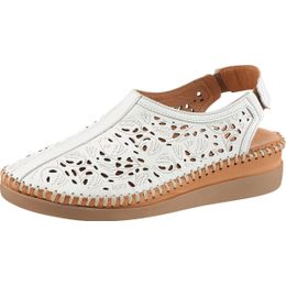 Gemini Damen Slipper fersenoffen, mit Gummizug wei&szlig; Gr&ouml;&szlig;e 39