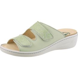 Franken Schuhe Damen Pantolette mit Kork-Fu&szlig;bett mint Gr&ouml;&szlig;e 42
