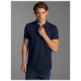 TRIGEMA Herren Poloshirt &raquo;TRIGEMA Slim Fit Poloshirt aus DELUXE-Piqu&eacute;&laquo; 1 Stk. blau XL