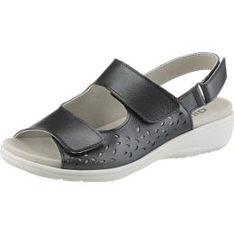 Damen Sandale mit 3-fach Klettverschluss marine Gr&ouml;&szlig;e 39