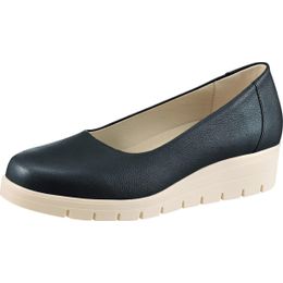 Damen Slipper mit Profil-Sohle marine-meliert Gr&ouml;&szlig;e 39