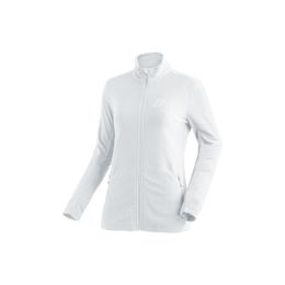 Maier Sports Damen Fleecejacke &raquo;Denise Jacket W&laquo; Damen Midlayer, atmungsaktiv schnelltrocknend, Full-Zip, Regular fit wei&szlig; 44