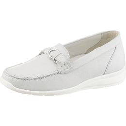 Waldl&auml;ufer Damen Slipper aus Nubukleder ecru Gr&ouml;&szlig;e 4,5