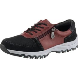 Damen Schn&uuml;rschuh mit seitlichem Rei&szlig;verschluss bordeaux Gr&ouml;&szlig;e 39