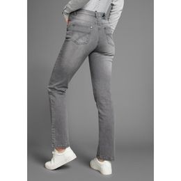 Arizona Damen Gerade Jeans &raquo;Annett&laquo; bequeme Passform, 5-Pocket-Style, hohe Taille grau 36, N-Gr