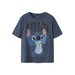 name it T-Shirt 'Stitch' Jungen Gr&ouml;&szlig;e 122/128 blau / marine / hellblau / schwarz