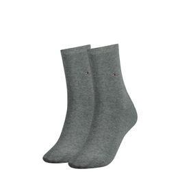 Tommy Hilfiger Damen Socken &raquo;TH WOMEN SOCK CASUAL 2P&laquo; 2 Paar, 2 Stk. tlg. mit flacher Zehennaht grau 39-42